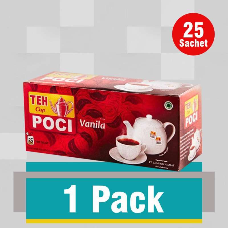 Jual Teh Cap Poci Vanila [25 Sachet/ 1 Pack] di Seller SuryaJaya58 ...