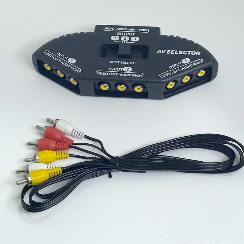 Promo GLO iTami TV Switch RCA 3 Input 1 Output with Composite AV RCA ...