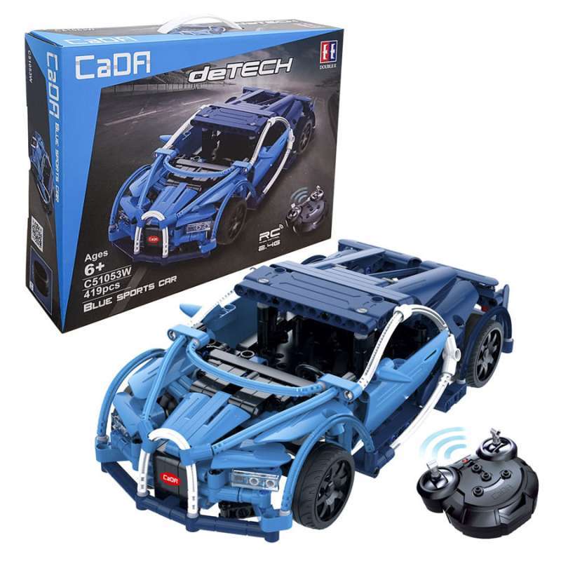 Promo Double E CADA Bricks Blue Sports Car C51053W Remote Control ...