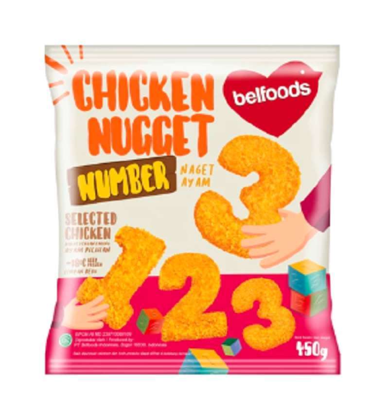 Jual Belfoods Chicken Nugget Number Nugget Bentuk Angka 1234 Di Seller ...