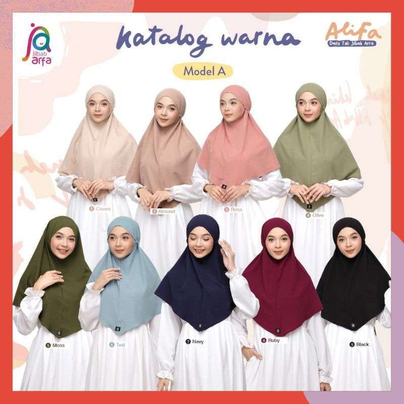Jual Jilbab Instant Alifa - Bergo Jilbab Tali by Jilbab Arfa - M Navy ...
