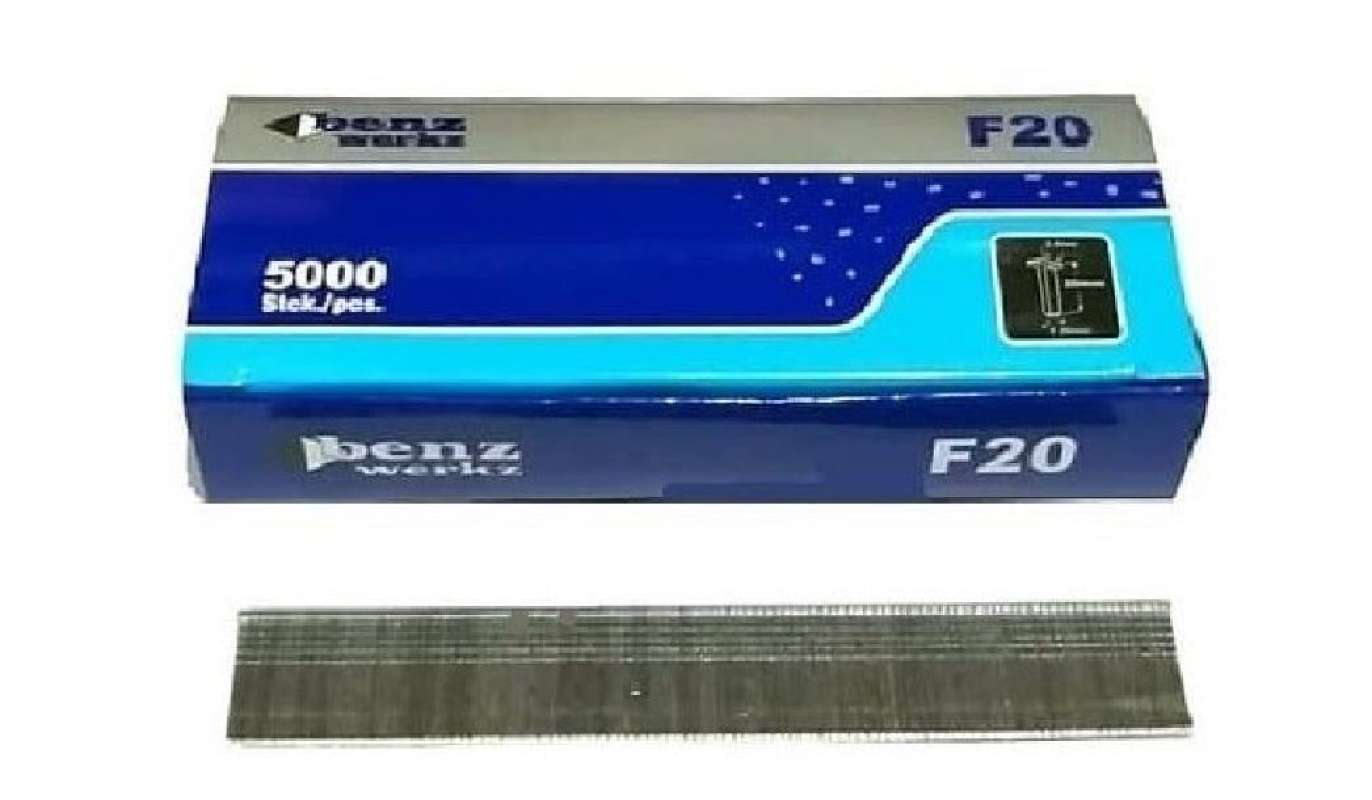 Jual Isi Paku Tembak F20 // Refill Air Nailer Nail Gun F20 Benz Paku ...