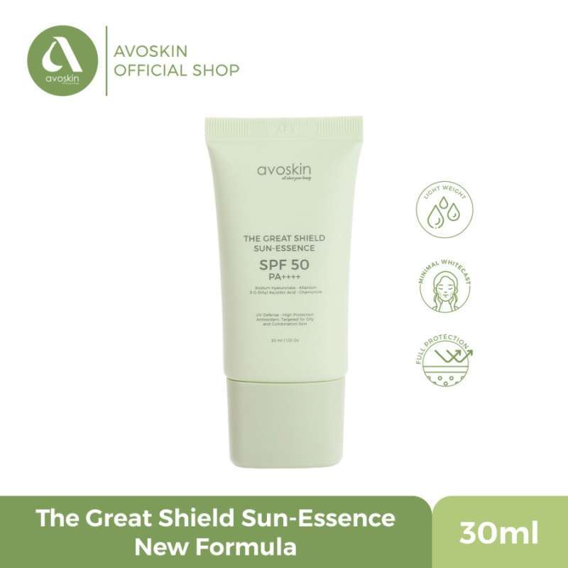 Jual Avoskin The Great Shield Essence Sunscreen New Formula 30ml di ...