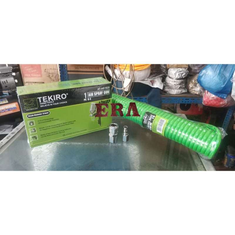 Jual Kyushin - Kompresor Portable 1hp Oilless Komplit Ngecat Spray Gun ...