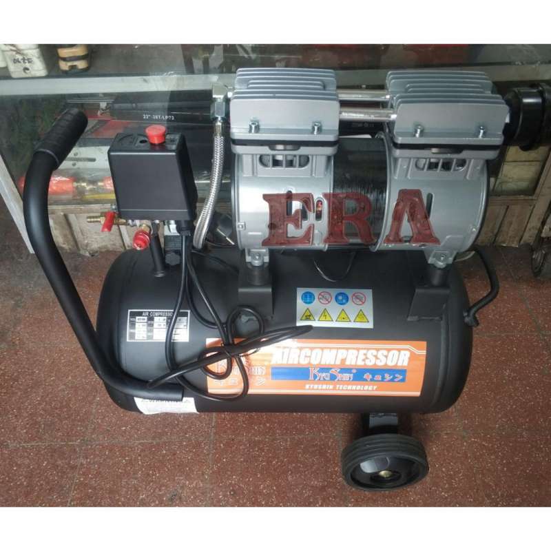 Jual Kyushin - Kompresor Portable 1hp Oilless Komplit Ngecat Spray Gun ...