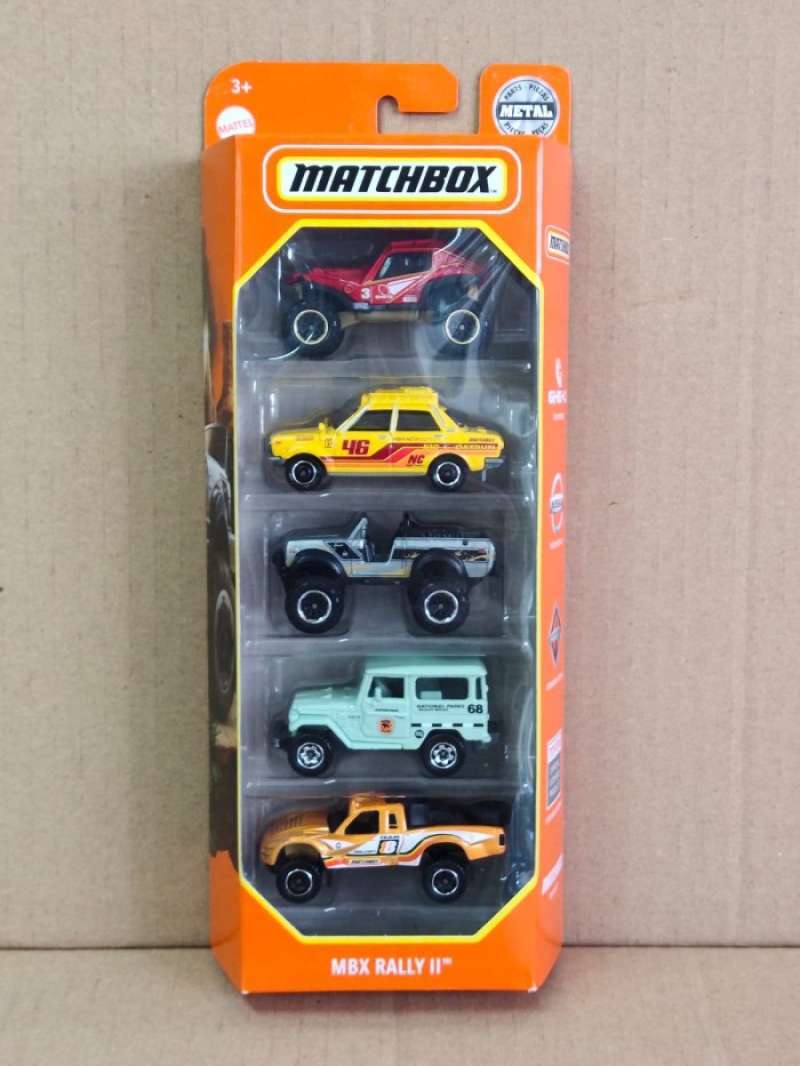 Jual Matchbox 5 Pack Mbx Rally Ii Toyota Fj40 National Parks + Datsun ...