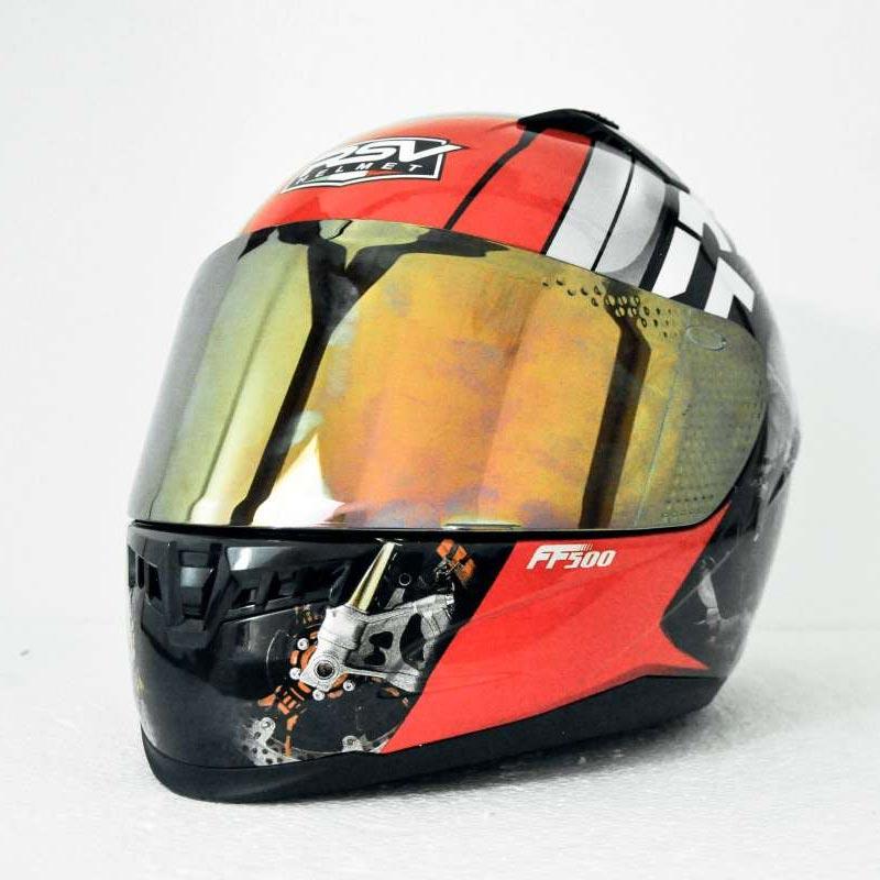 Jual RSV HELM FF500 Machine Iridium Visor Helm Full Face [Bundling ...
