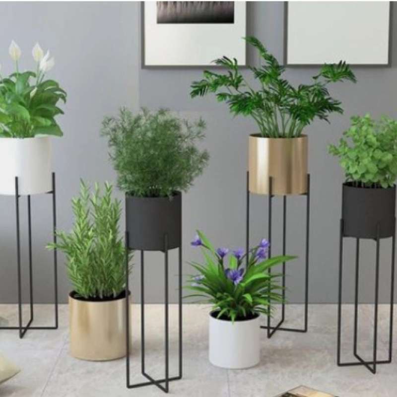 Promo Standing Planter / Rak Dudukan Pot Bunga Besi Diskon 9% Di Seller ...