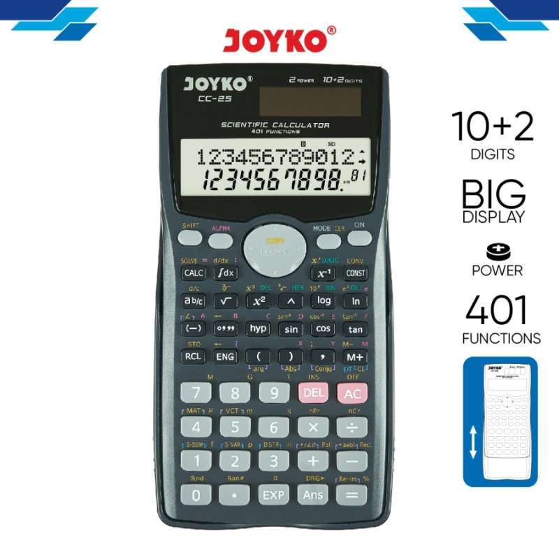 Jual Calculator - Kalkulator Joyko Cc-25 - Scientific - 401 Functions ...