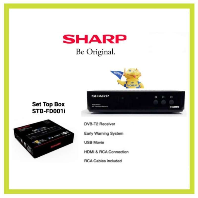 Jual Sharp Set Top Box STB-DD001i Siaran TV Digital Receiver STB DVB-T2 ...
