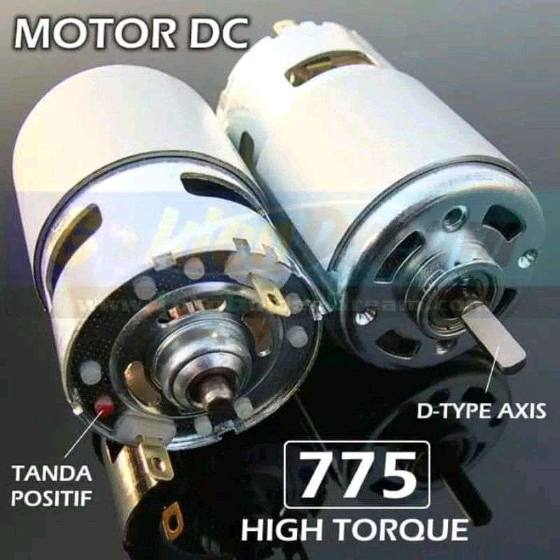 Promo Motor DC 775 12V-24V High Torsi Speed Dinamo Mesin Power Tools ...