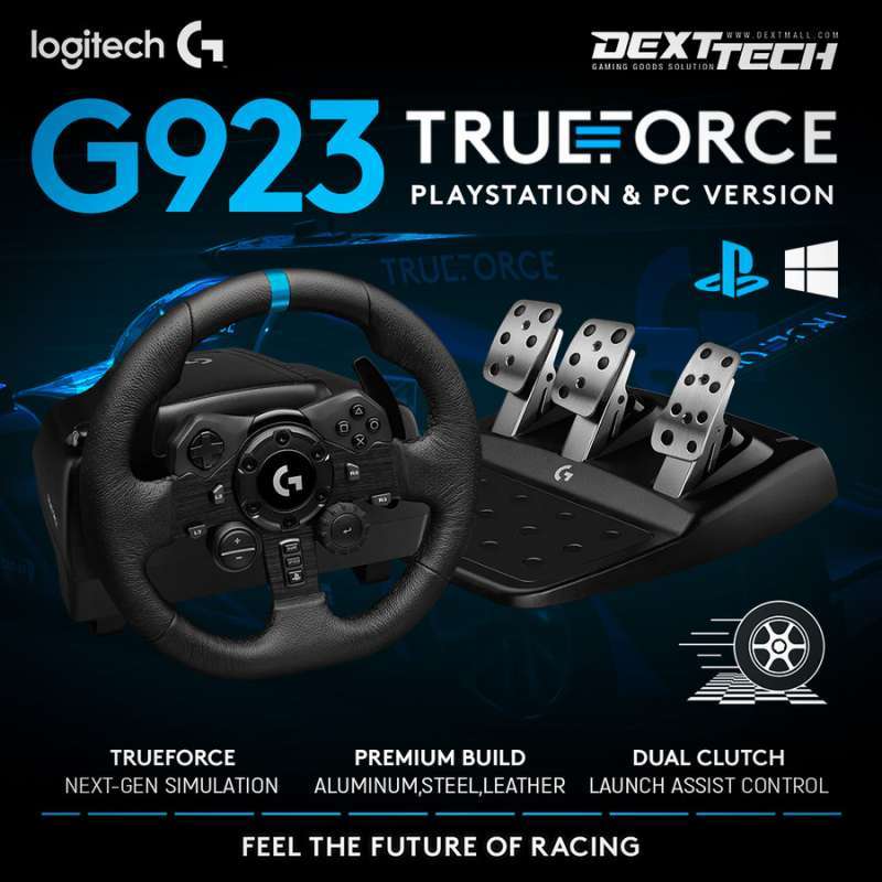 Jual Logitech G923 TRUEFORCE Racing Wheel for PS4-PS5-PC di Seller DEXT ...