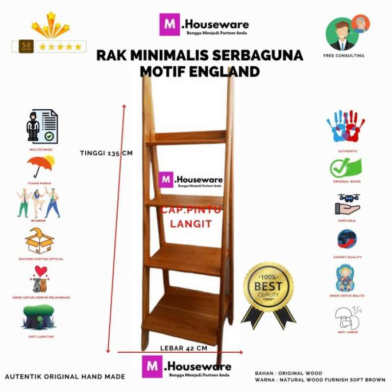 Promo Rak Sudut / Rak Pot / Rak Serbaguna / Rak Susun Kayu Diskon 5% di Seller DH_Grub ...