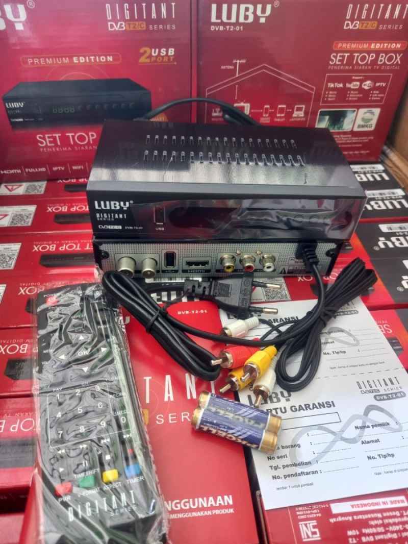 Promo Set Top Box LUBY DVB T2 LUBY 01 STB LUBY Siaran TV Digital Resmi SNI Diskon 9% di Seller ...