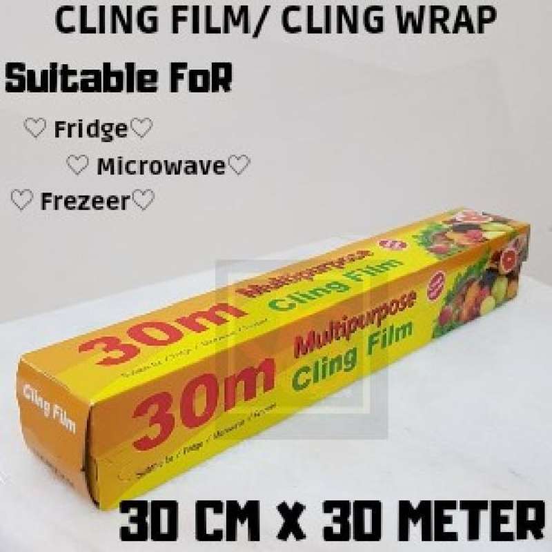 Jual Plastik Cling Wrap Plastik Wrapping Cling Film 30cm X 30m Di ...