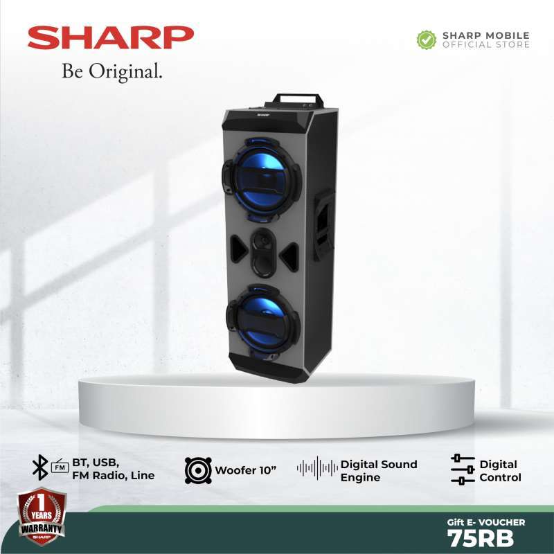 Promo Sharp Active Speaker Pro Series Cbox-gspro10sb Diskon 4% Di ...