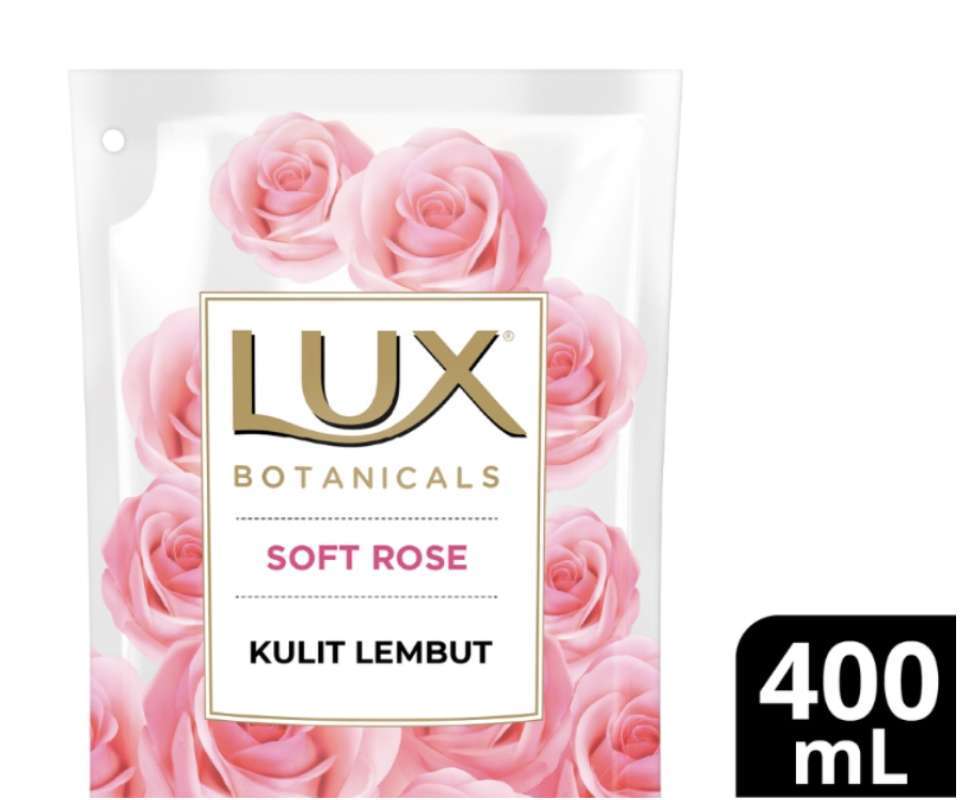 Jual LUX Botanicals Body Wash Refill 400ml Sabun Mandi Cair - LUX SOFT ROSE di Seller Bayi Mart ...