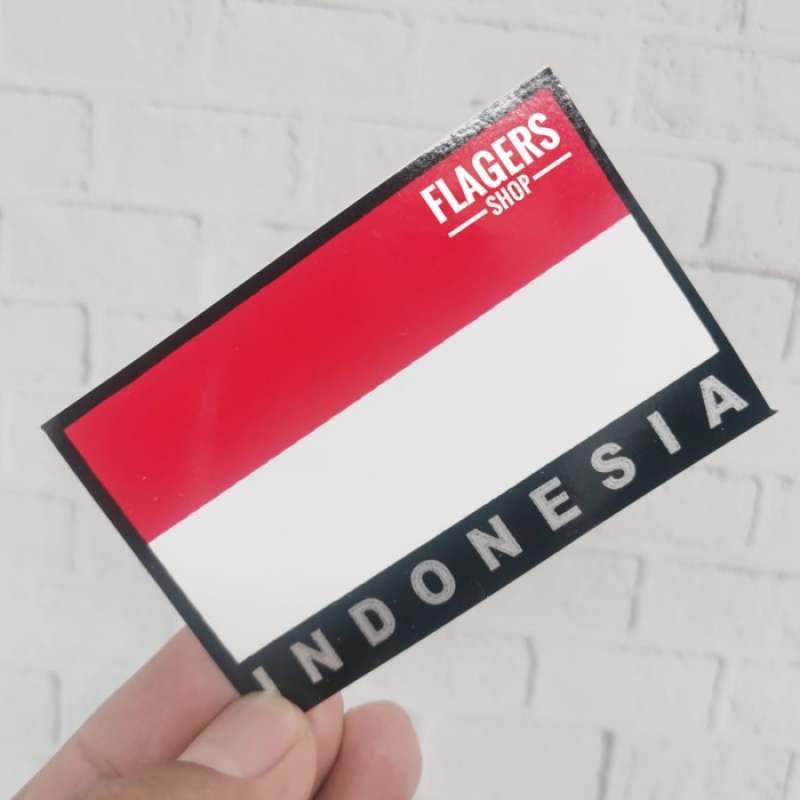 Promo STIKER MERAH PUTIH / INDONESIA / STIKER BENDERA NEGARA / FLAG ...