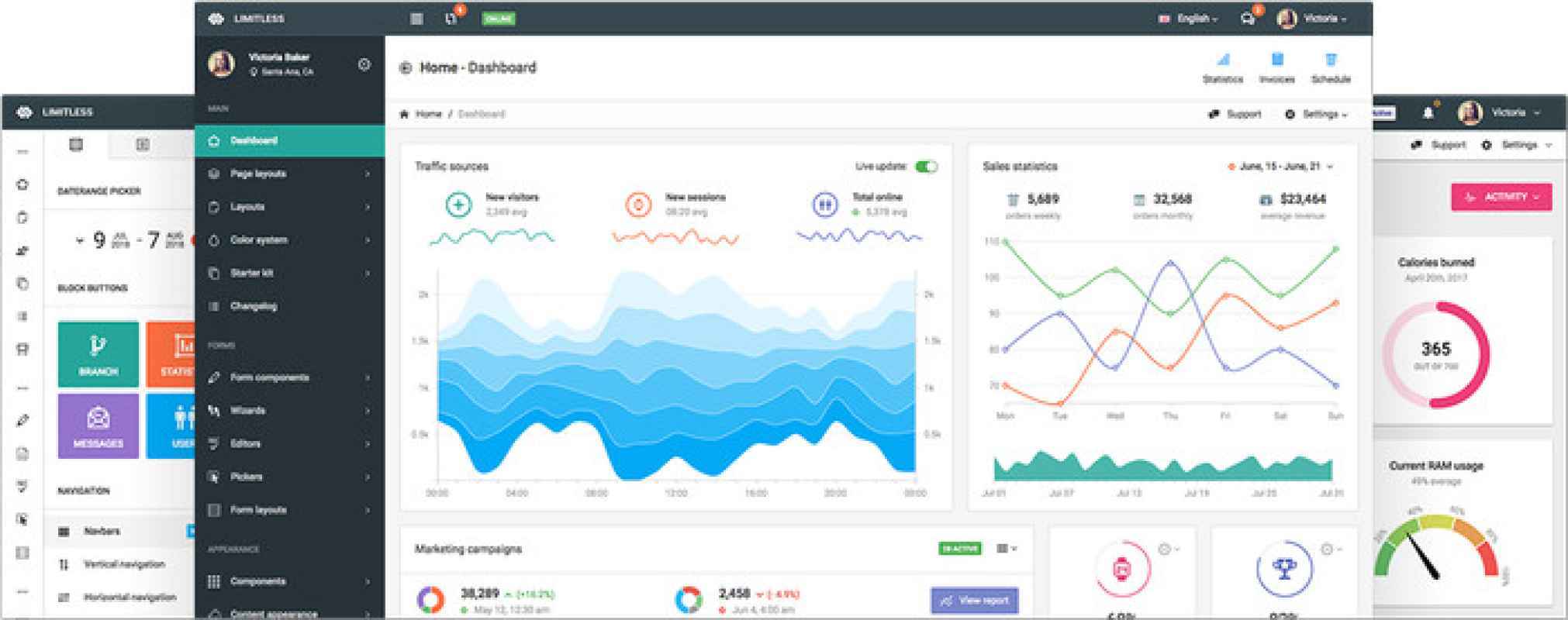 Jual Bootstrap 4 - Limitless v3.0 | Premium Admin Dashboard Template di Seller Juragan Bootstrap ...