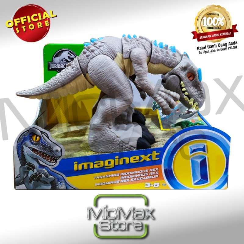 Promo Jurassic World Imaginext Thrashing Indominus Rex GMR16 Action ...