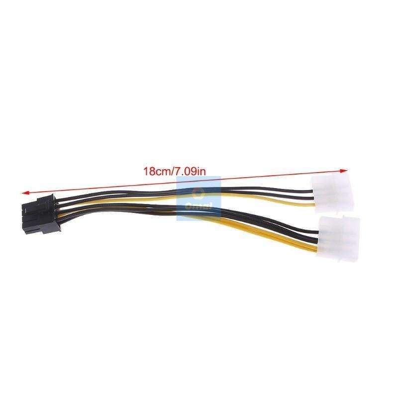 Jual Kabel Power VGA Adapter Converter 2 Molex to 8Pin 8 Pin PCIE di ...