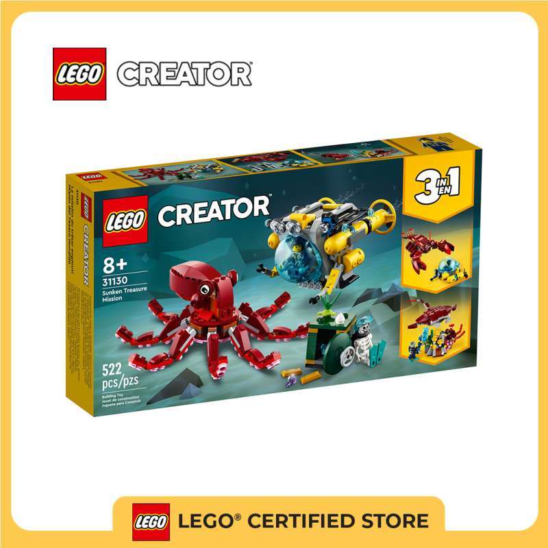 Jual Lego 31130 Creator Sunken Treasure Mission Di Seller Bricksid ...