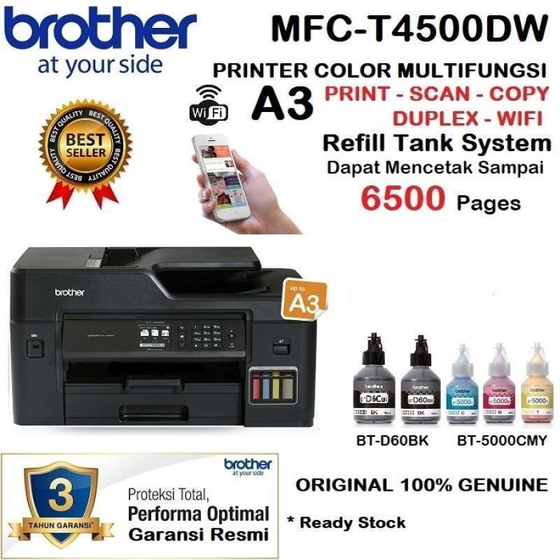 Promo BROTHER MFC T4500DW A3 Printer Multifunction PSCF ADF WIFI DUPLEX ...