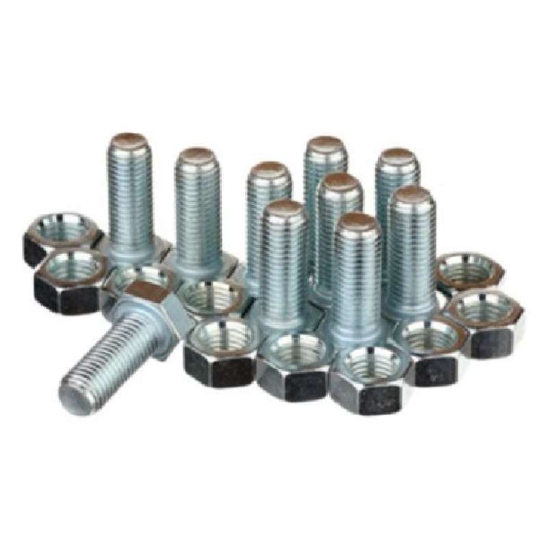 Jual Baut Mur Putih M10 X 140 Baut Hex Galvanis M10x140 Baut Kunci 17 ...