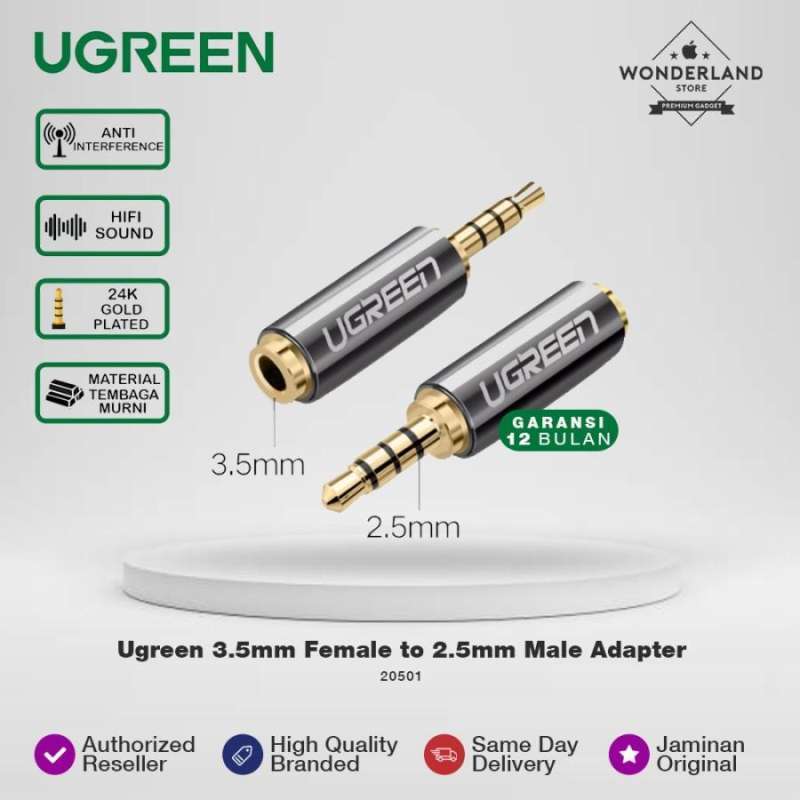 Jual Ugreen Audio Aux Converter 3.5mm to 2.5mm Adapter 60711 di Seller Wonderland Official Store ...