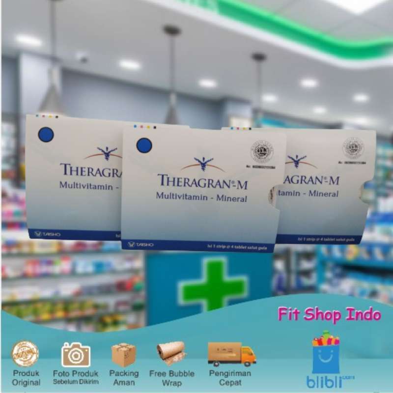 Jual Theragran-M 4 Tablet/Strip - Multivitamin dan Mineral di Seller ...