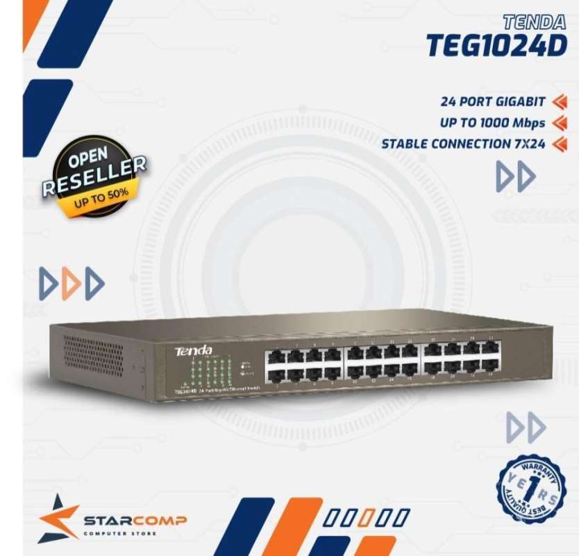 Jual Tenda Teg1024d 24 Port Gigabit Ethernet Switch Hub Rack Mount Di ... Jual Tenda Teg1024d 24 Port Gigabit Ethernet Switch Hub Rack Mount Di ...