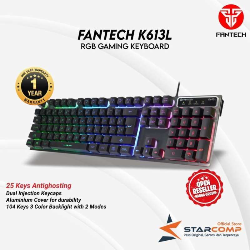 Jual Fantech K613L Fighter RGB Gaming Keyboard - K613L di Seller ...