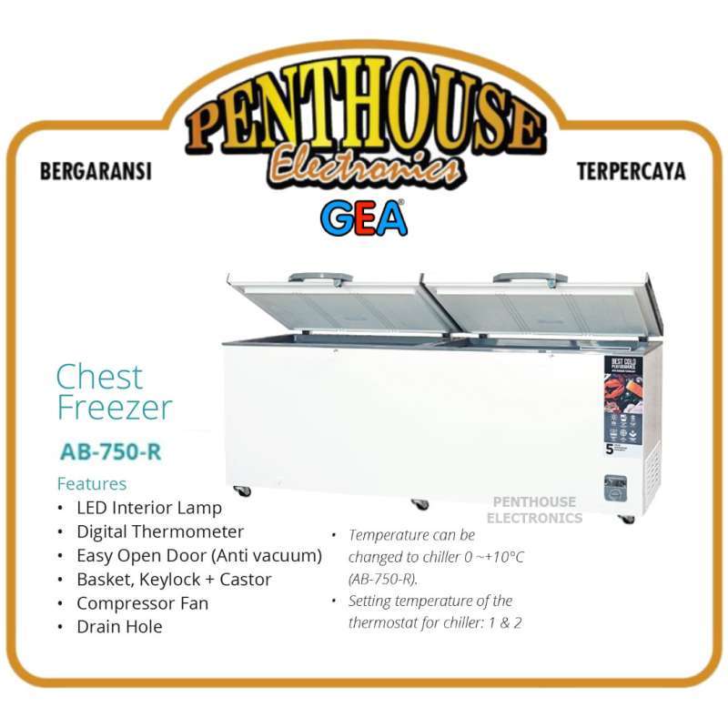Jual GEA Chest Freezer AB-750R / AB 750R 702 Liter di Seller Penthouse ...
