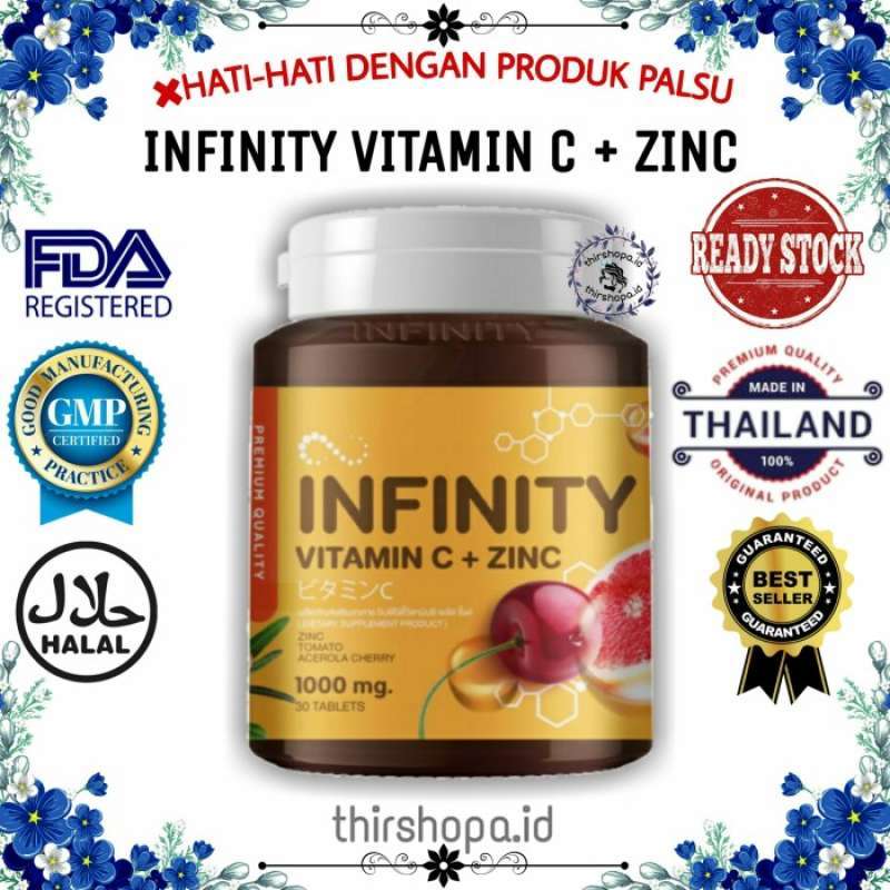 Jual (ready & Original) Infinity Vitamin C + Zinc Suplemen Kapsul ...