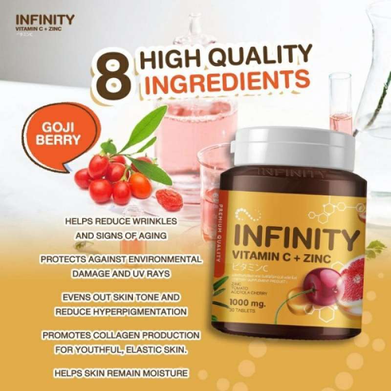 Jual (ready & Original) Infinity Vitamin C + Zinc Suplemen Kapsul ...