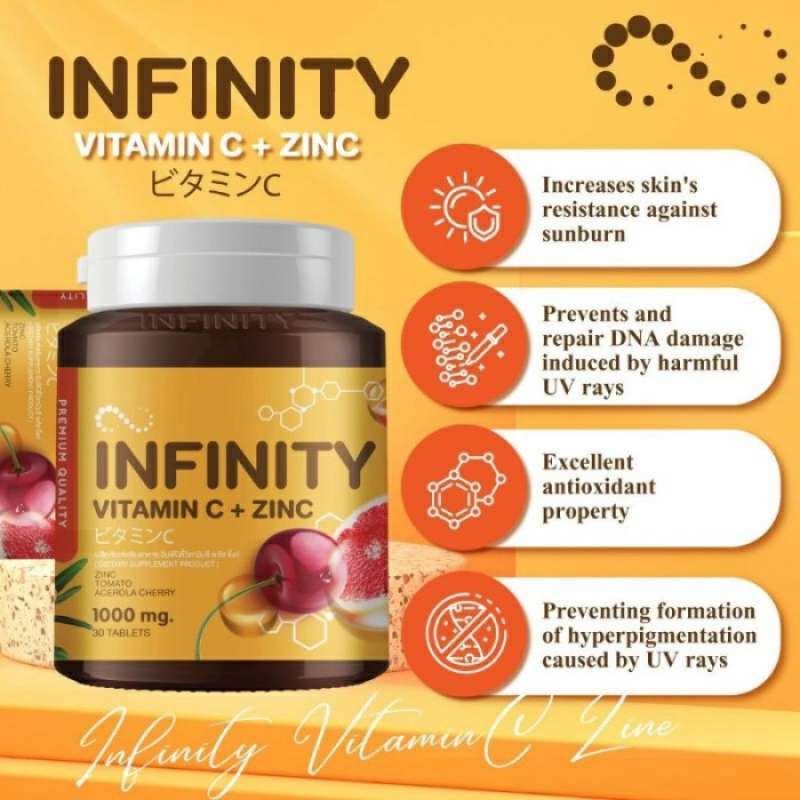 Jual (ready & Original) Infinity Vitamin C + Zinc Suplemen Kapsul ...