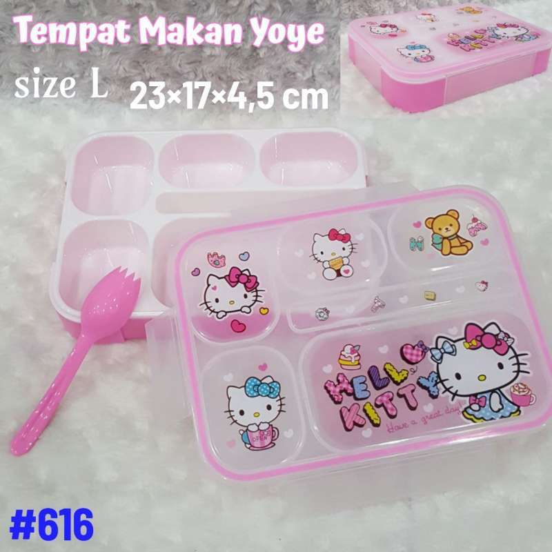 Jual Tempat Makan Yoye Sekat 5 / Tempat Makan Yoye Besar Hello Kitty di ...