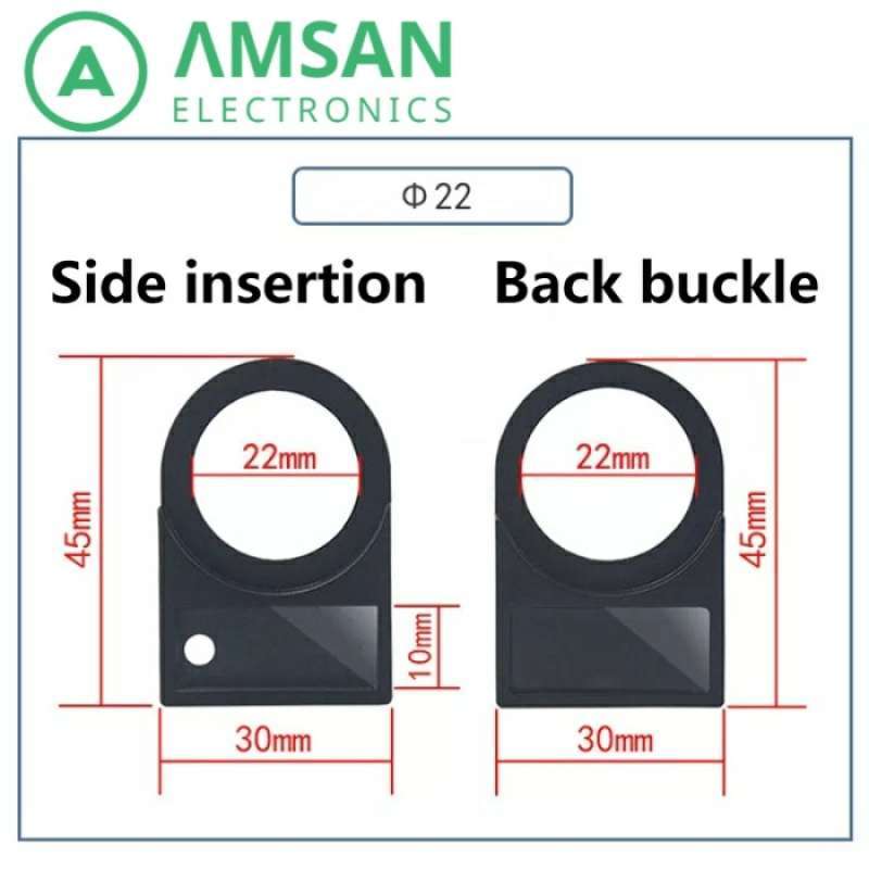 Jual Cover Panel Label Identification Card 22mm Name Plate Pilot ...