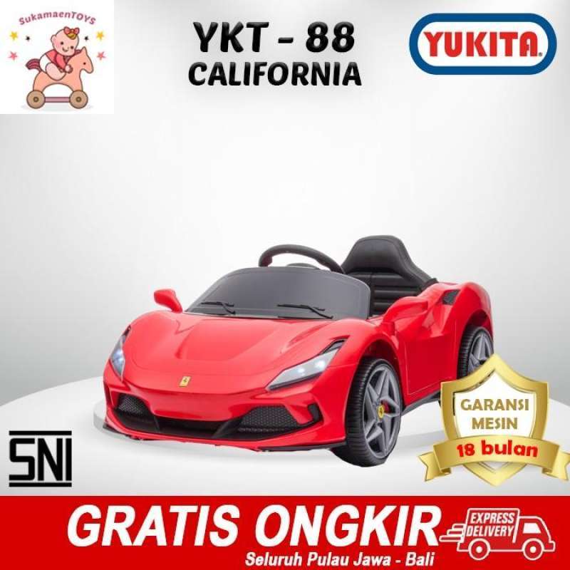 Jual MAINAN MOBIL AKI ANAK YUKITA 88 Merah - CALIFORNIA SPORT di Seller ...