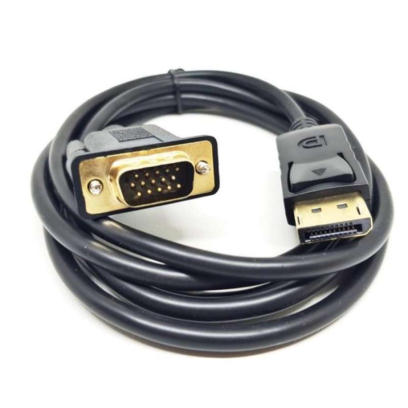 Jual Kabel Display Port To VGA 1.8M - Displayport Male To VGA Male 1.8M ...