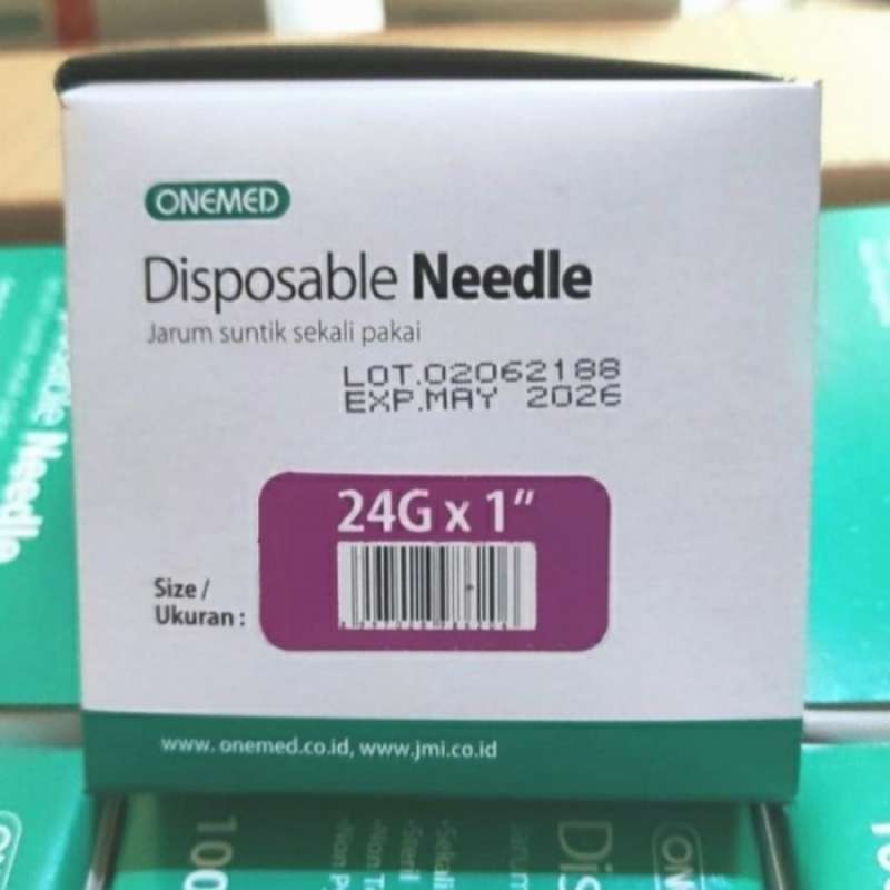 Promo Needle Onemed 18 21 22 23 24 25 26 27 30 G One Med Disposable ...