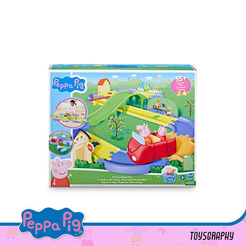 Peppa Pig Vehicle And Puzzle Track at Cathy Adler blog