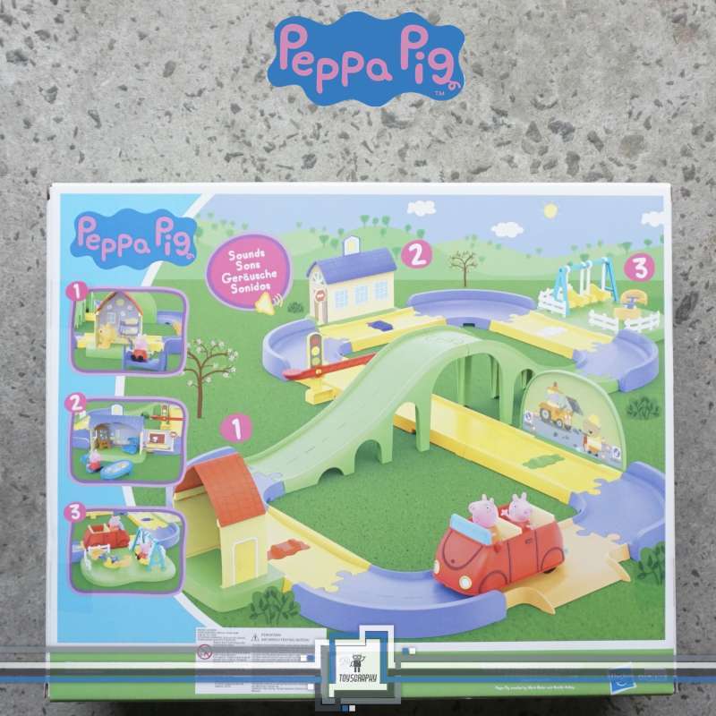 Jual Peppa Pig All Around Peppas Town Playset With Car Track Adventure ...