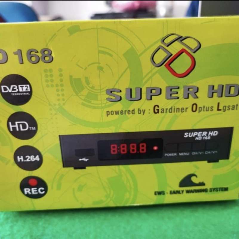 Jual SET TOP BOX GARDINER OPTUS SUPER HD 168 / STB TV DIGITAL SUPER HD ...