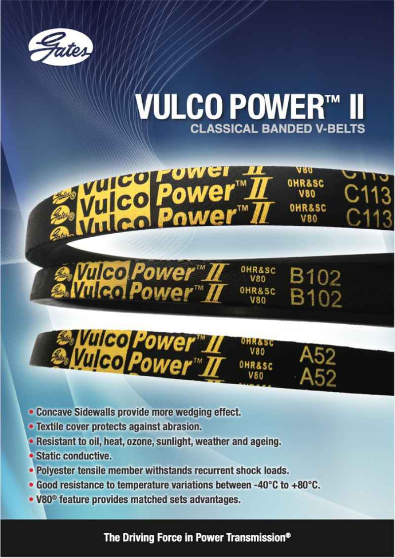 Jual V-belt / Van Belt Gates / Fan Belt A87 Vulco Power di Seller ...