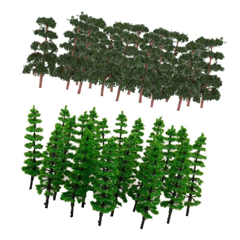 Jual OEM Green Tree Model Train Railway Landscape Scenery Layout [1:100 ...