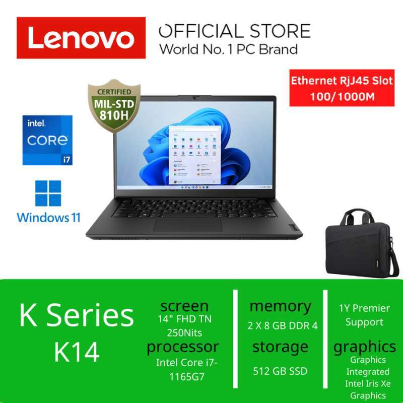 Jual Lenovo K14 Gen 1 Intel Core i7-1165G7 16GB 512GB SSD FHD W11 di Seller CALVIN COMPUTER ...