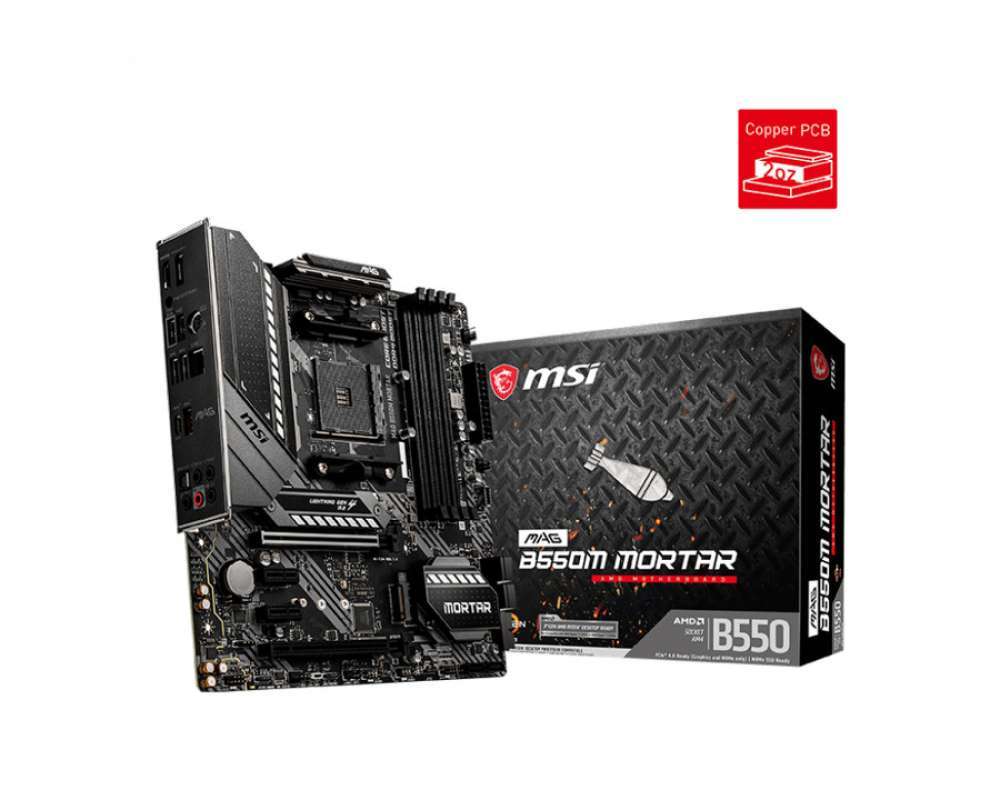 Jual MSI MAG B550M Mortar (AM4, AMD Promontory B550, DDR4, USB3.2 ...