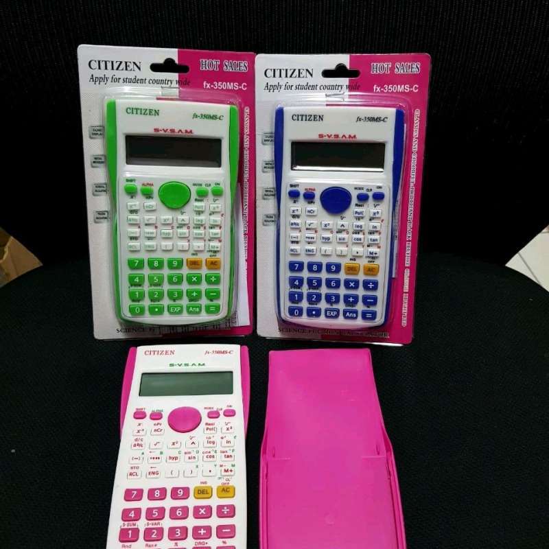 Promo KALKULATOR scientific CITIZEN FX-350MS calculator ilmiah anak sekolah sin cos tan 2 line ...