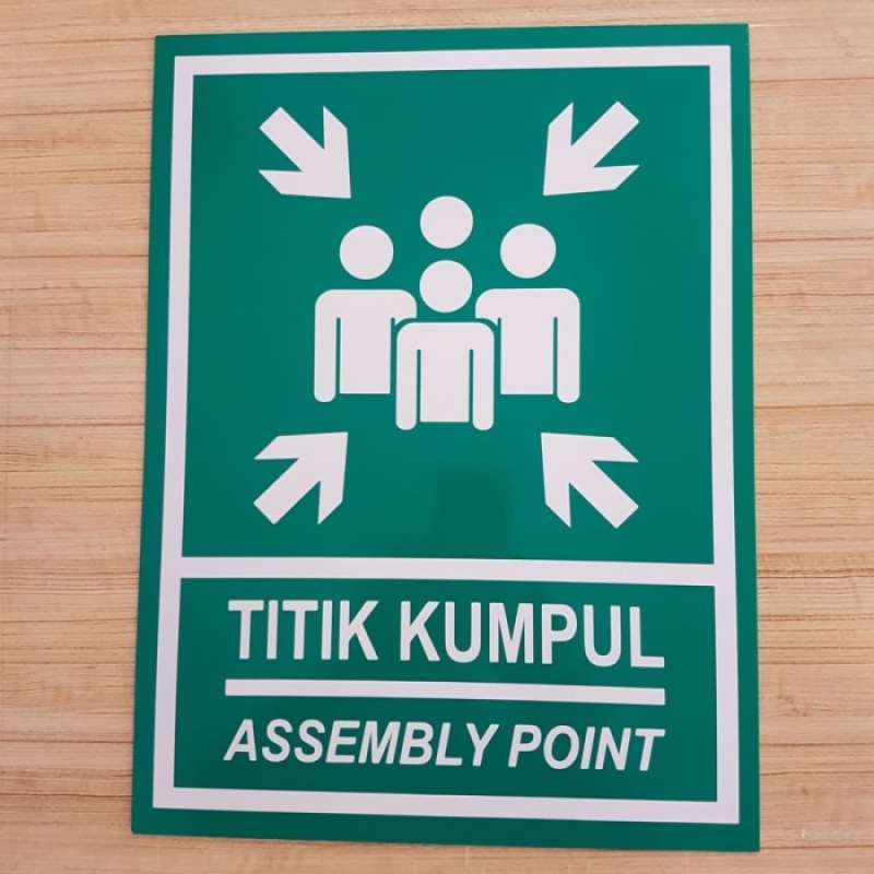 Promo SIGN PLAT K3 RAMBU SAFETY TITIK KUMPUL UKURAN 30X40CM Diskon 23% ...